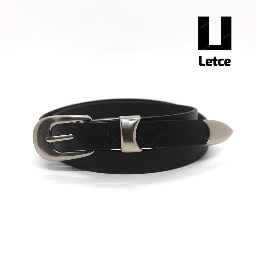 LETCE Silver Buckle Belt, Korean Retro Waist Belt, Fashion Trendy ...