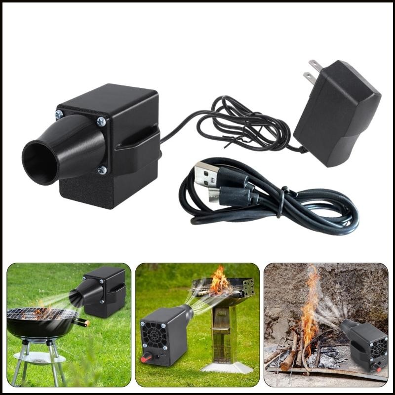 RUN Adjustable Speed 12V Centrifugal Blower Cooking BBQ Fan For Stove ...