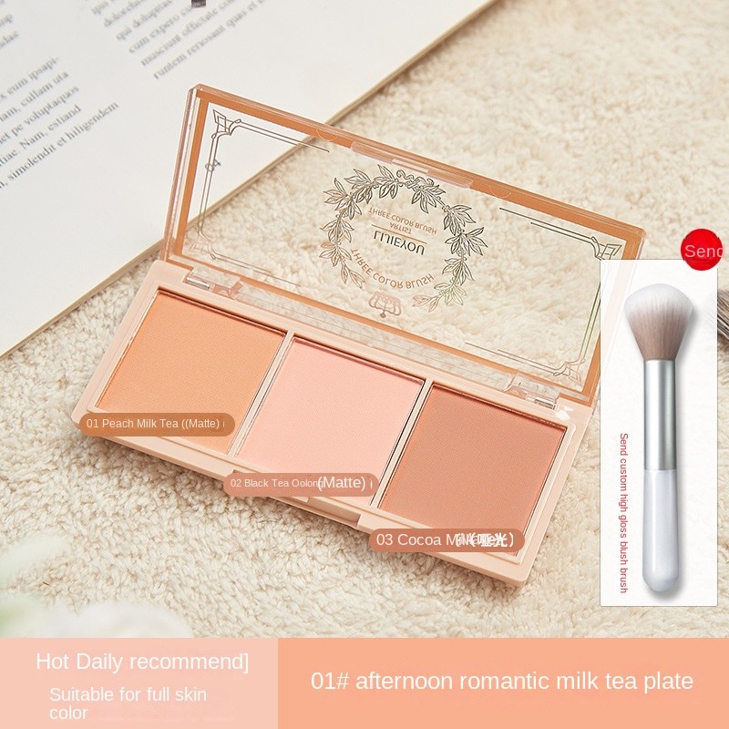 Three-color Blush Palette High Gloss All-in-One Palette Rouge Cream ...