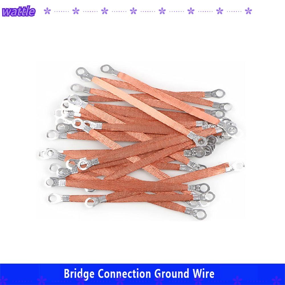 WATTLE 100pcs Bridge Connection Ground Wire Grounding Cable Braided ...
