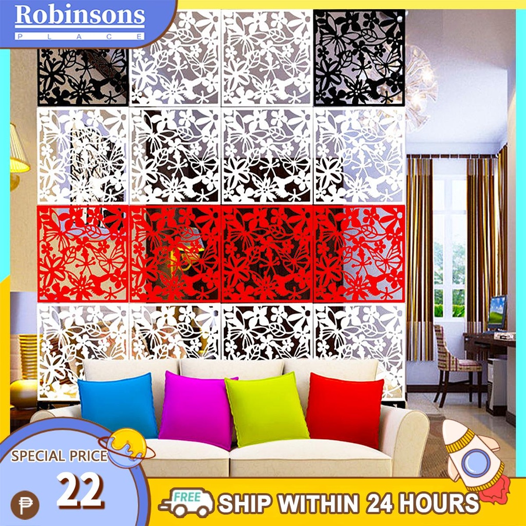 DIY Modern Butterfly Flower Hollow Hanging Screen Design Curtain Room ...