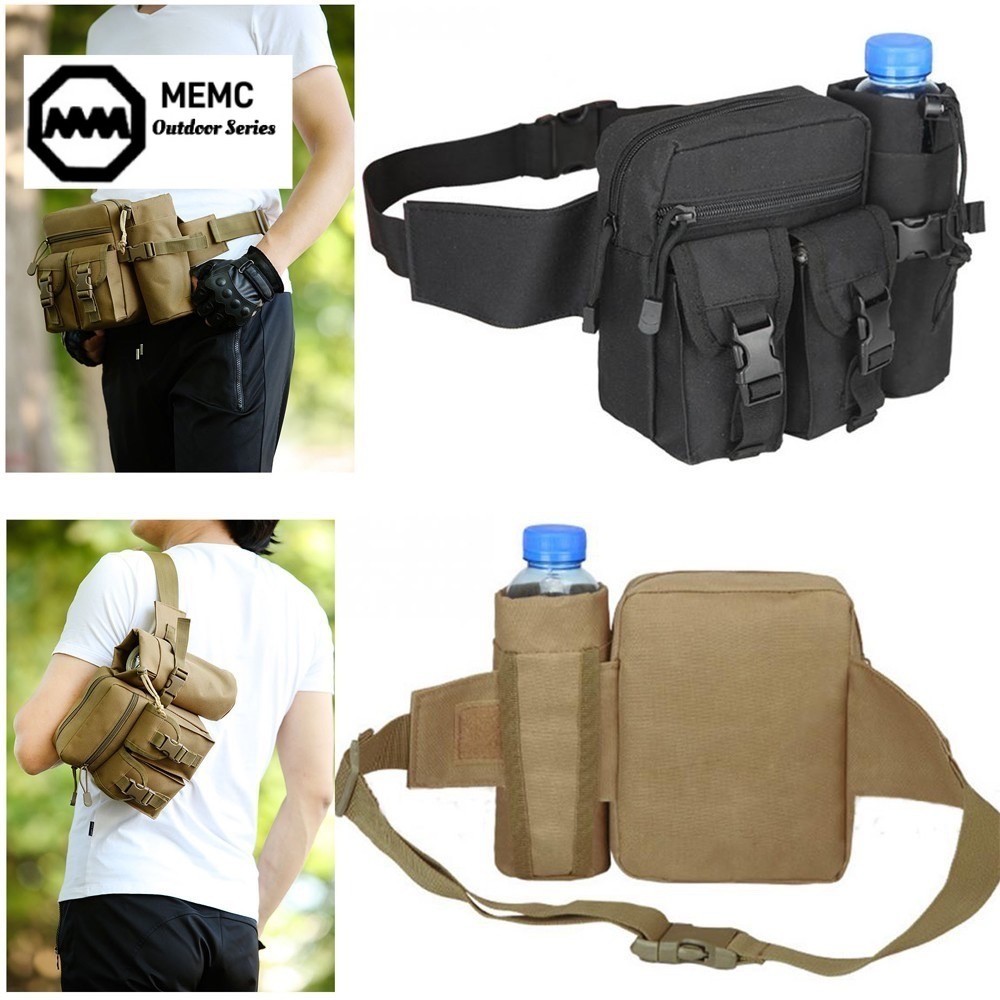 MEMC Men's Hiking Water Bottle Belt Waist Pouch Bag #0759 | Shopee ...
