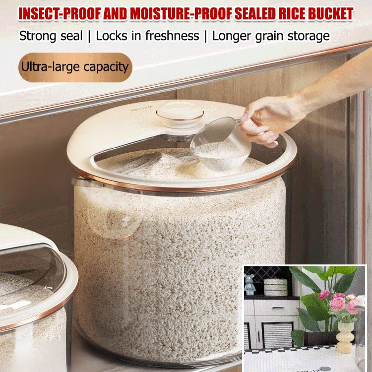 Food Grade Pet Bucket rice storage box rice bag nonstick Not easy to ...
