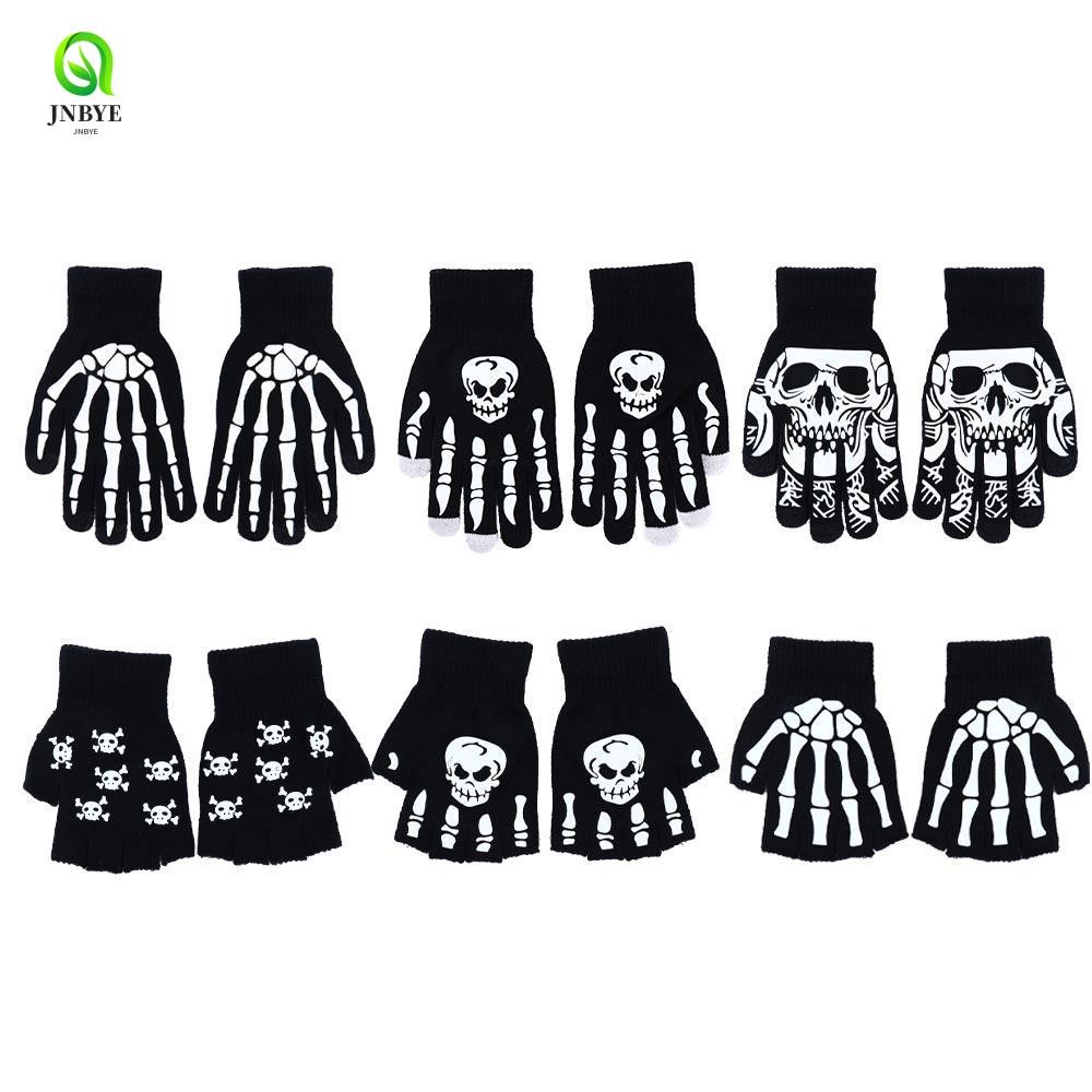 JNBYE Halloween Luminous Mittens Costumes Gloves Punk Unique Non Slip ...
