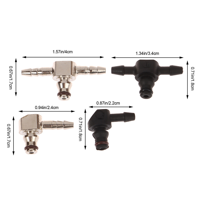 GMARTY Diesel Common Rail Injector Nozzle Oil Return Joint 2 Ways 3 ...