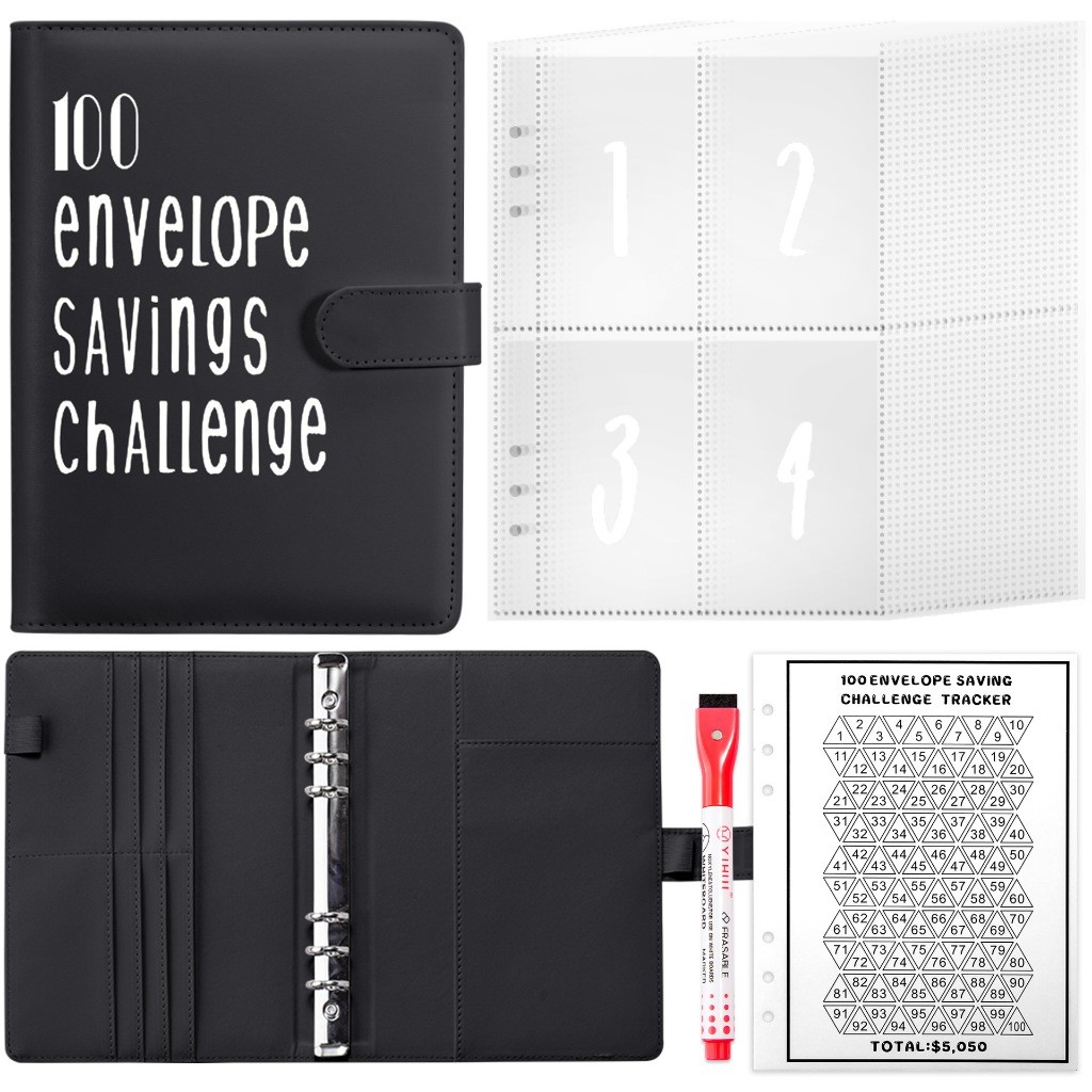 100 Envelope Savings Challenge Refill Savings Book Ipon Challenge ...
