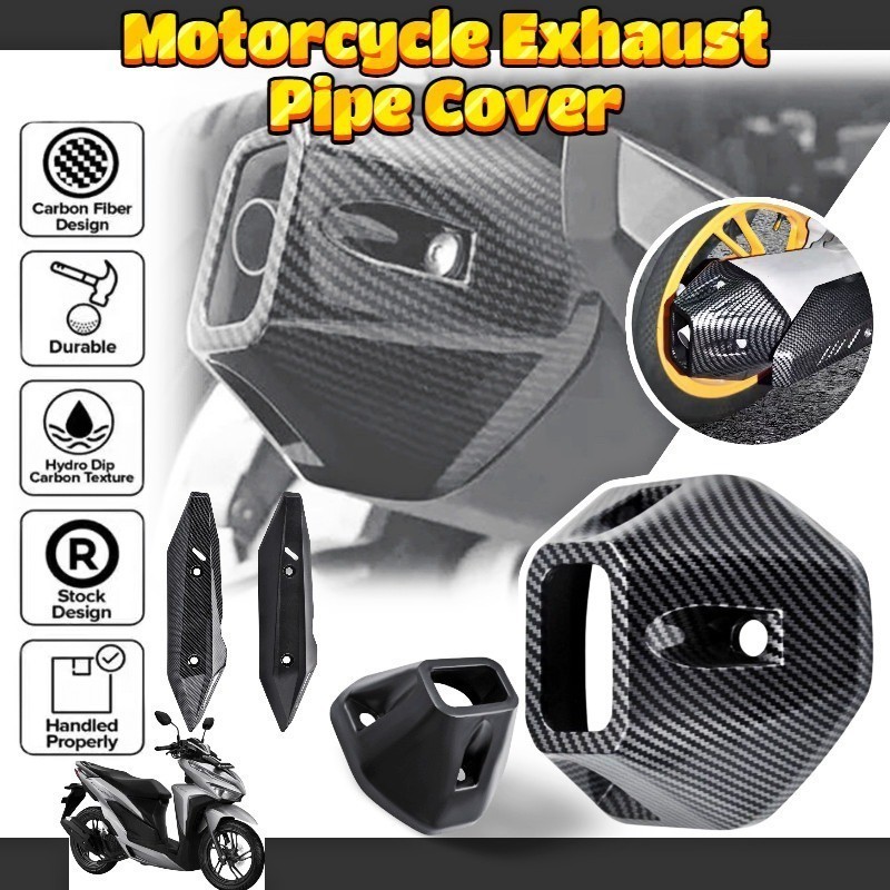 Motorcycle Muffler Tip Cover for Honda Click 125/150 V2 V3 Exhaust Pipe ...