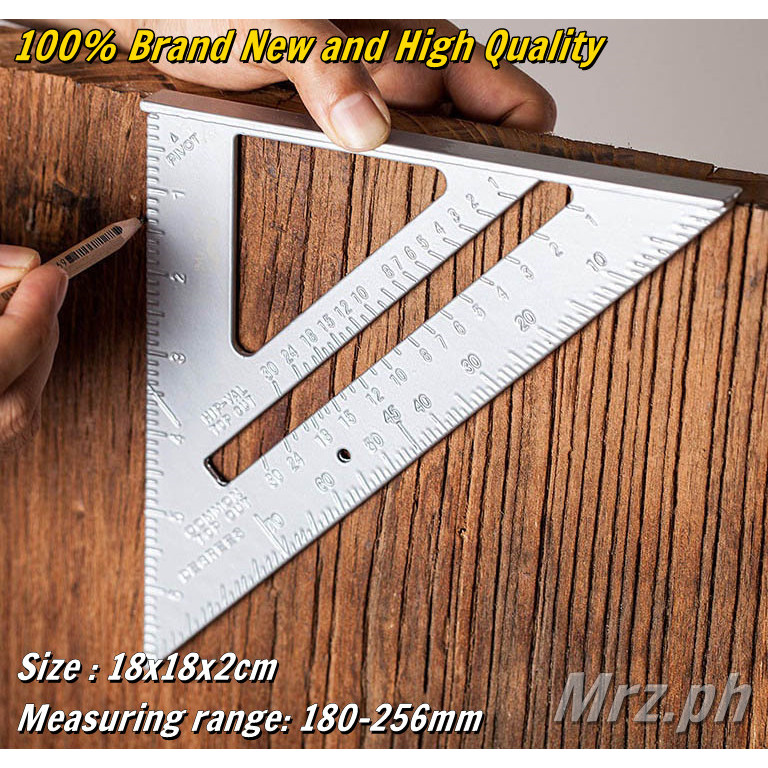 Triangle Ruler Carpenter Square Speed Square Layout 7'/12' | Shopee ...