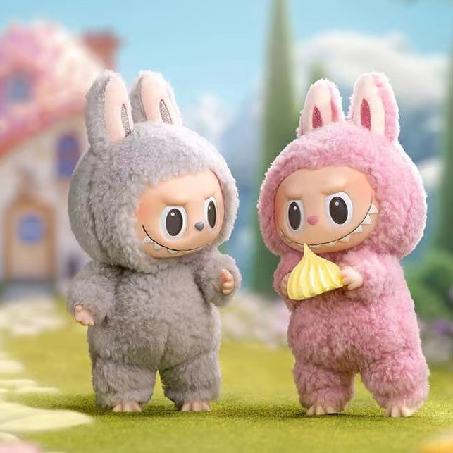 Labubu Exciting Macaron Series Blind Box Plush Doll Keychain Cute ...