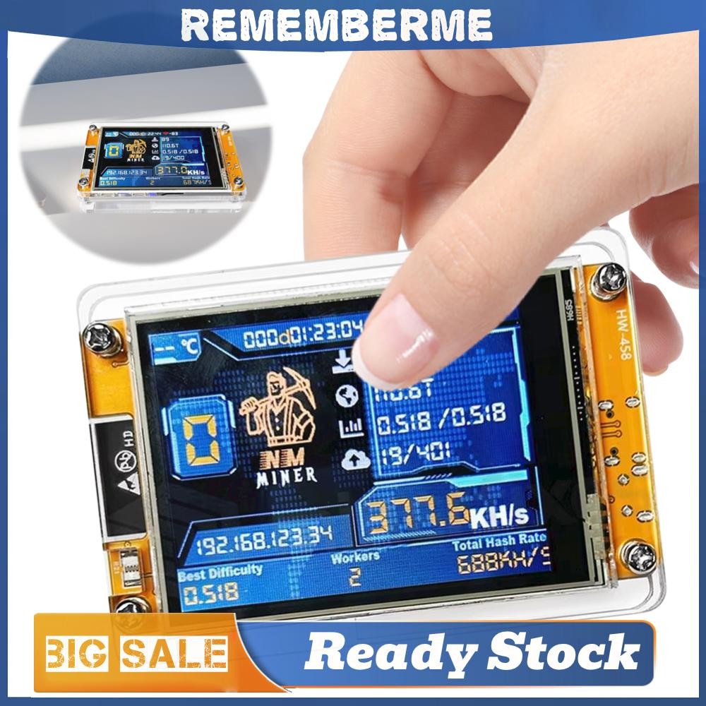 Bitcoin Miner V2 2.8 Inch Display Nerd Miner 900kh/s BTC Miner ESP32 ...