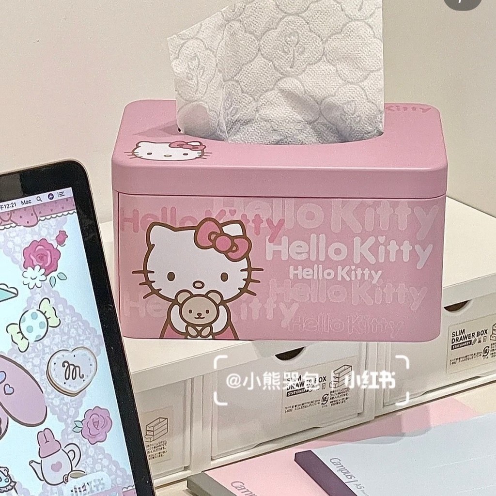 Kitty Tissue Box Living Room Bathroom ins Style High-value Girl Heart ...