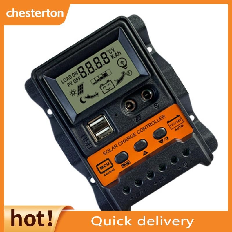 Solar Charge Controller 12V24V Solar Panel Battery Controller Regulator ...
