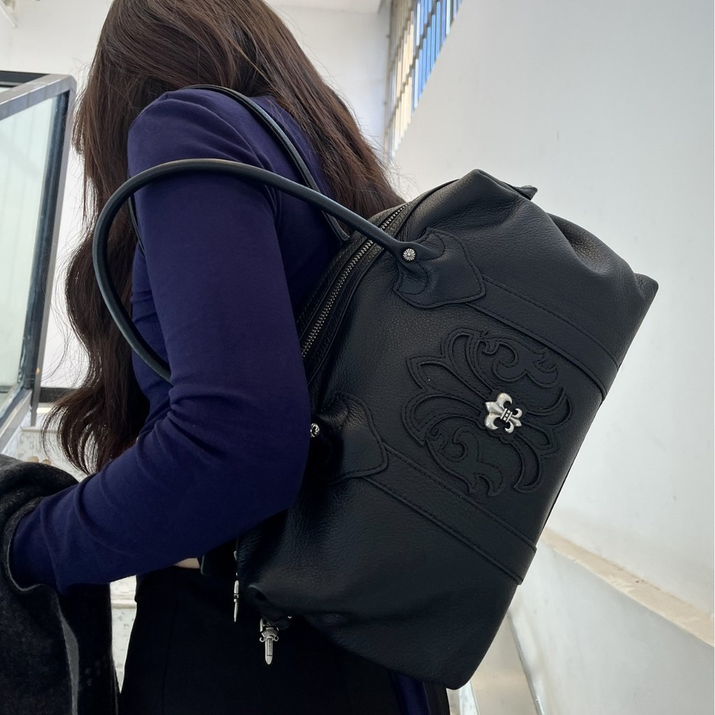 [handbag women] Genuine Leather Dumpling Bag Large Capacity Tote Bag ...