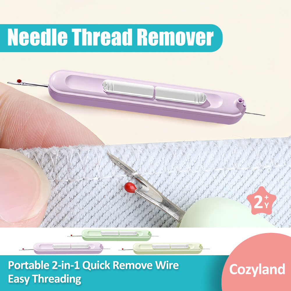 Cozyland 2In1 Thread Seam Ripper Needle Threader Hand Sewing Remover ...