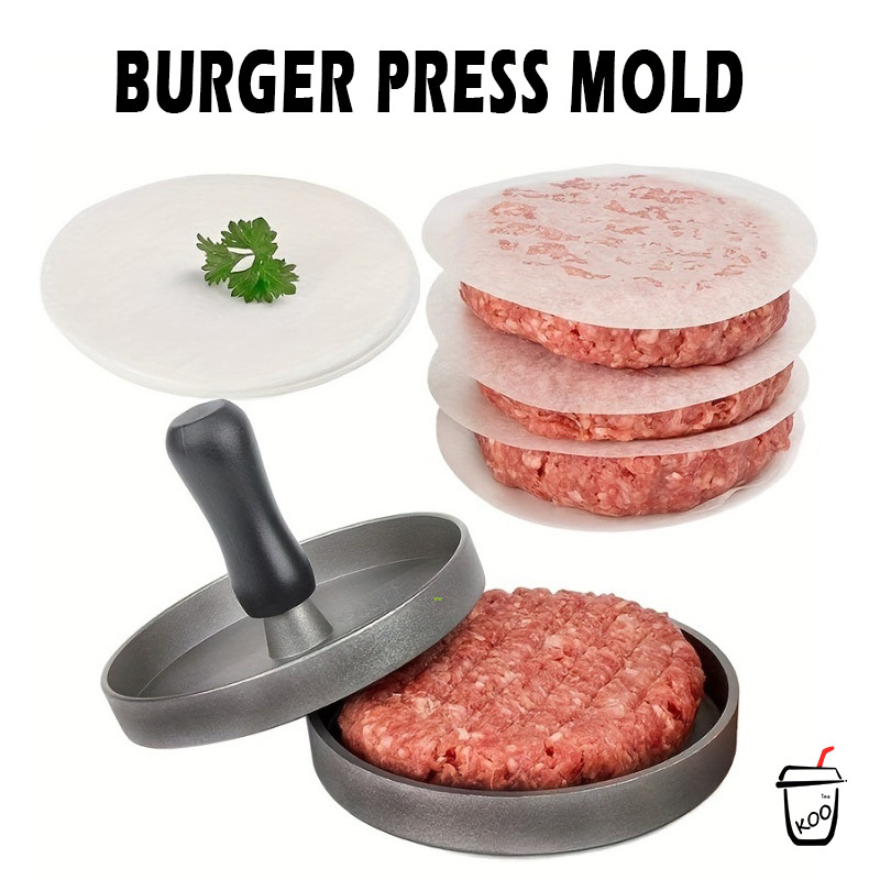Round Burger Metal Mould Hamburger Patty Maker Grill Press Cooking Tool ...