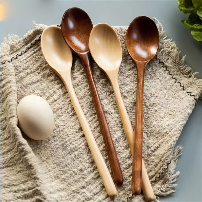 Long Wooden Stirring Spoon Wooden Spoon with Long Handle Wooden Spoon ...