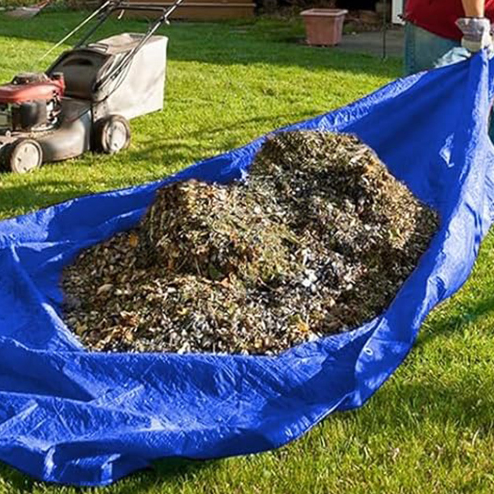 2x2/3/4M Tarps Waterproof Heavy Duty Blue Tarps for Patio/Vehicle/Pool ...
