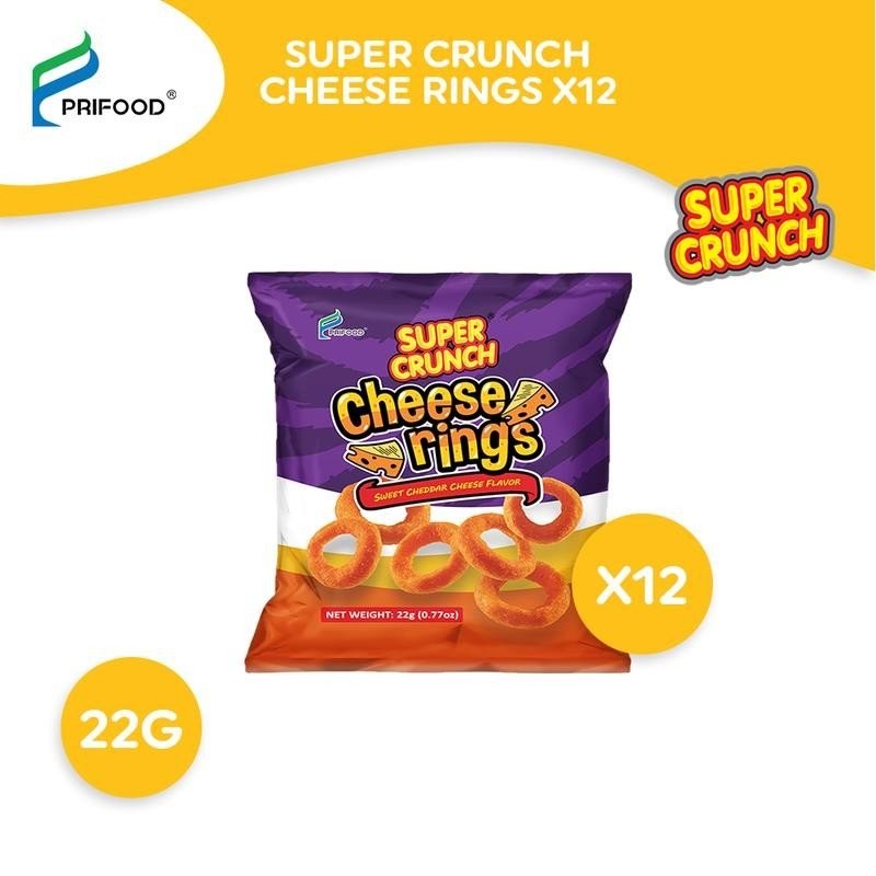 Super Crunch Cheese Rings 22g (bundle of 12) | Shopee Philippines
