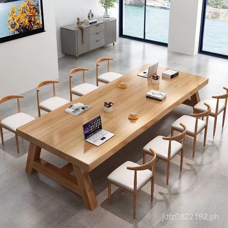 Office Work Desk Chair Rectangular Modern Simple Conference Table Long ...