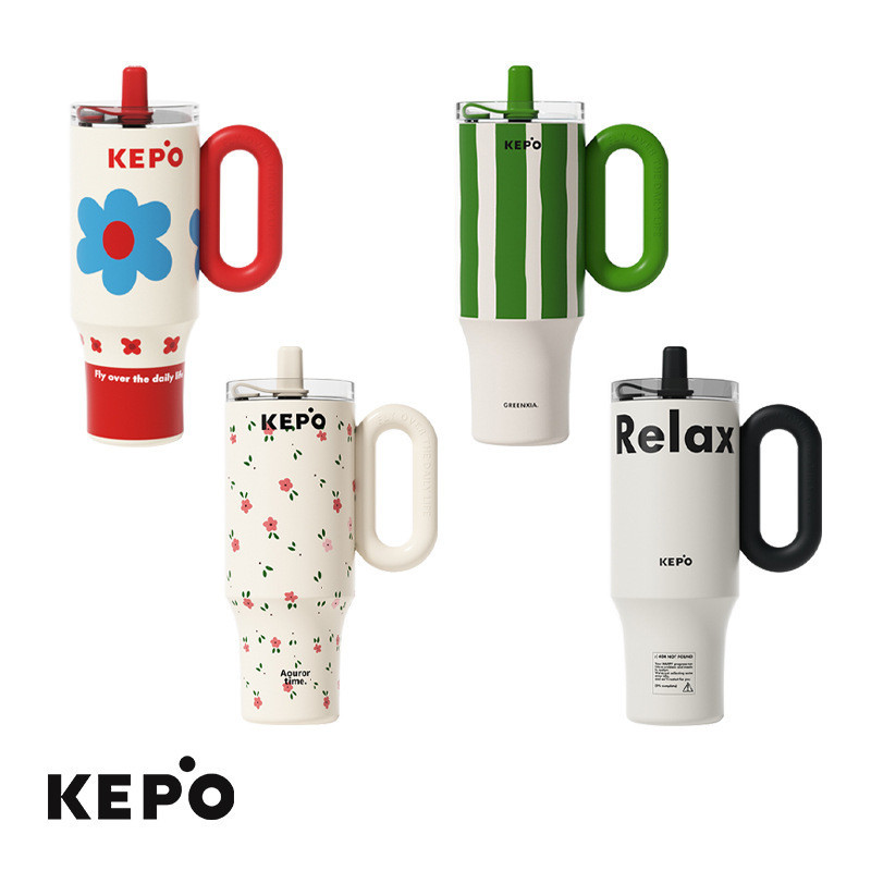 Kepo Big Mac Thermos Cup 2024 Large-Capacity Water Bottle 316L ...
