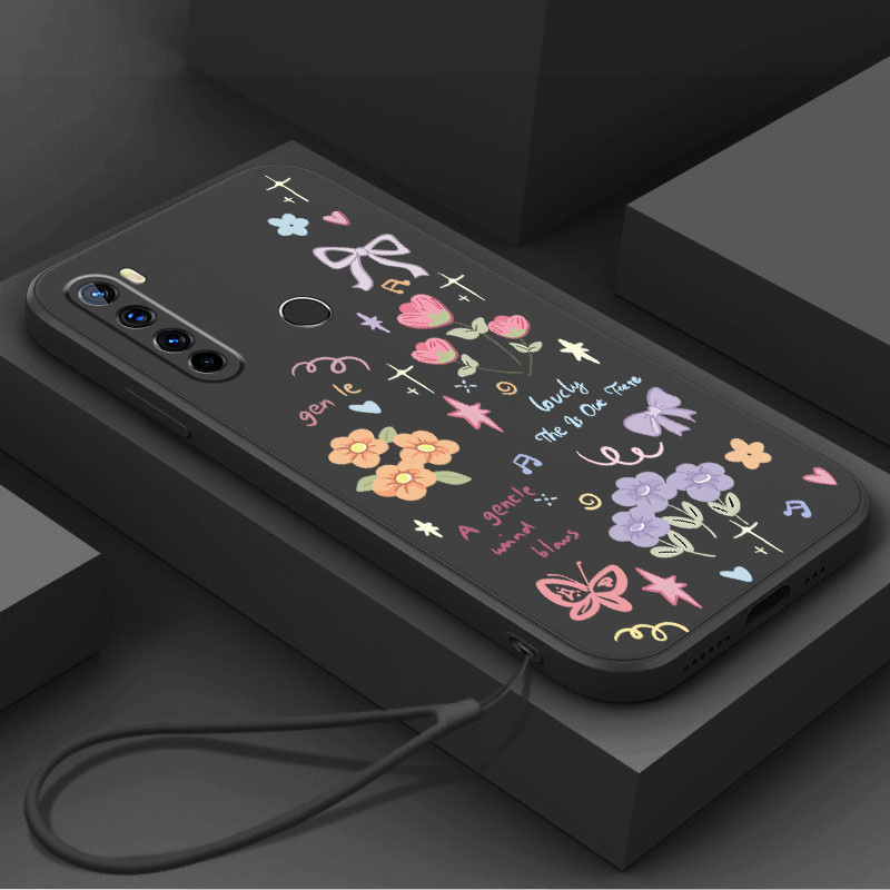 Casing Redmi note 8 Phone Case Trendy Flowers and butterflies with ...