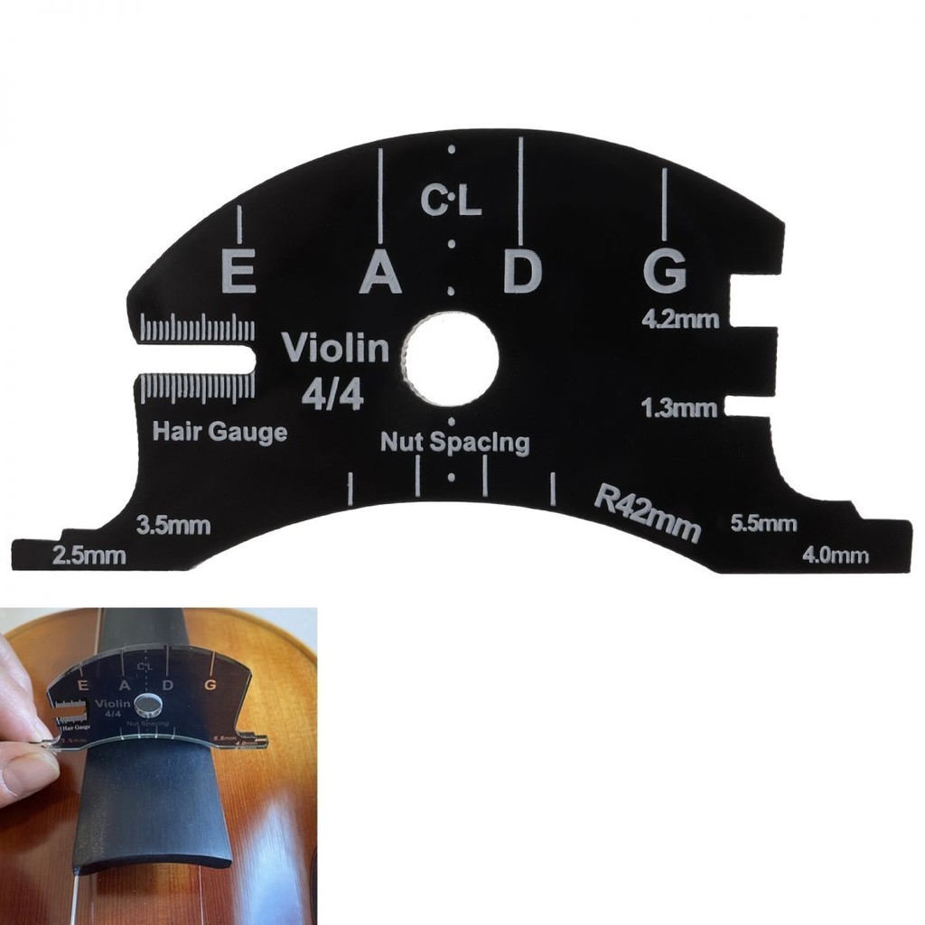 4/4 Violin Bridges Fingerboard Scraper Making Template Tool Black ...