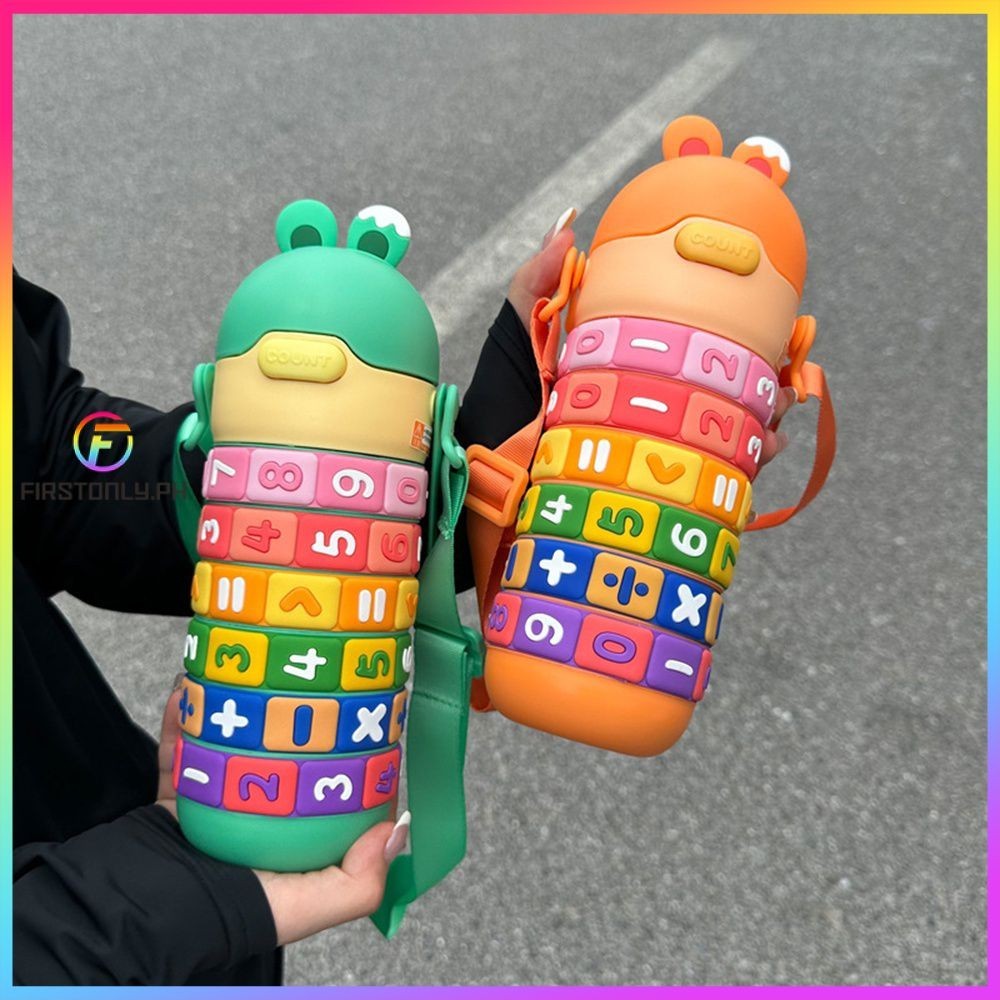 Cartoon Number Symbols Double Stainless Steel 304 Coffee Thermos Mug ...