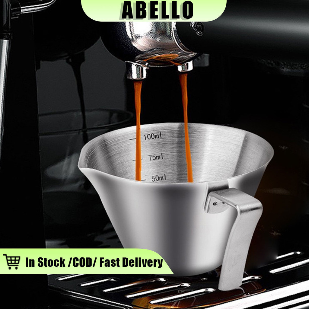 100ML Coffee Measuring Cup V-Shaped Mouth Espresso Measuring Cup with ...