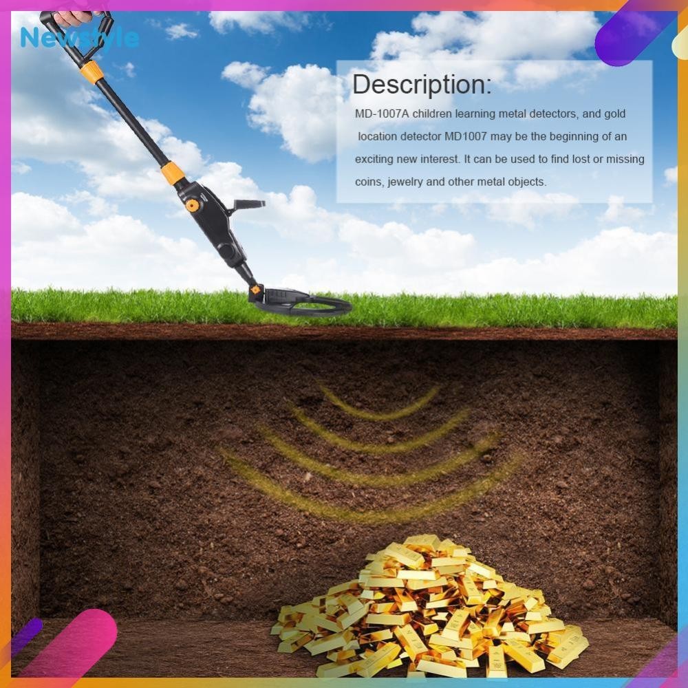 Underground Metal Detector LCD Digital Display Hunter Detecting ...