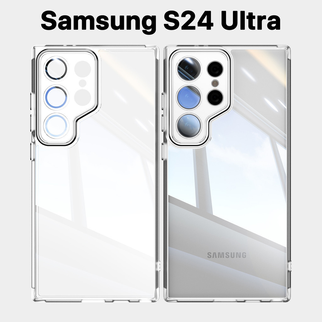 Samsung S24 Ultra Case S24 Plus S24 FE Hard Airbag Lens Protector ...
