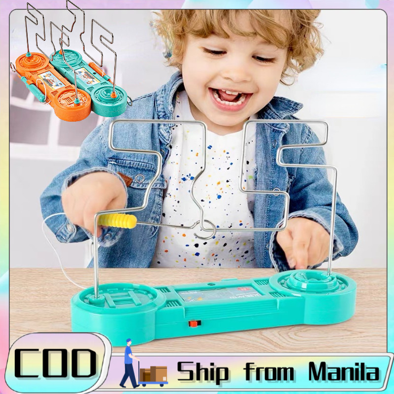Kids Electric Collision Maze Toy Electric Maze Touch Game Science ...