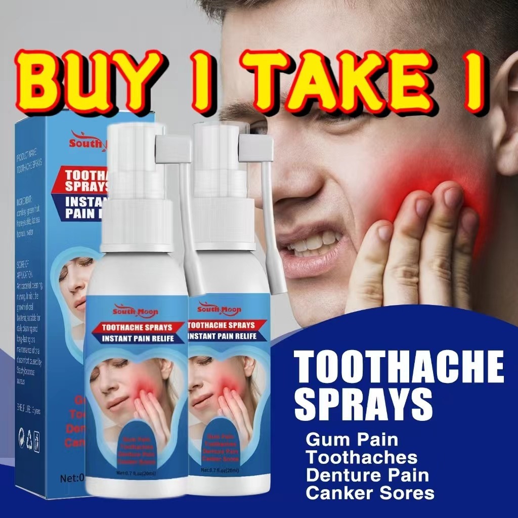【BUY 1 TAKE 1】Fast Pain Toothache Spray Efficient Relief Adults Kids ...