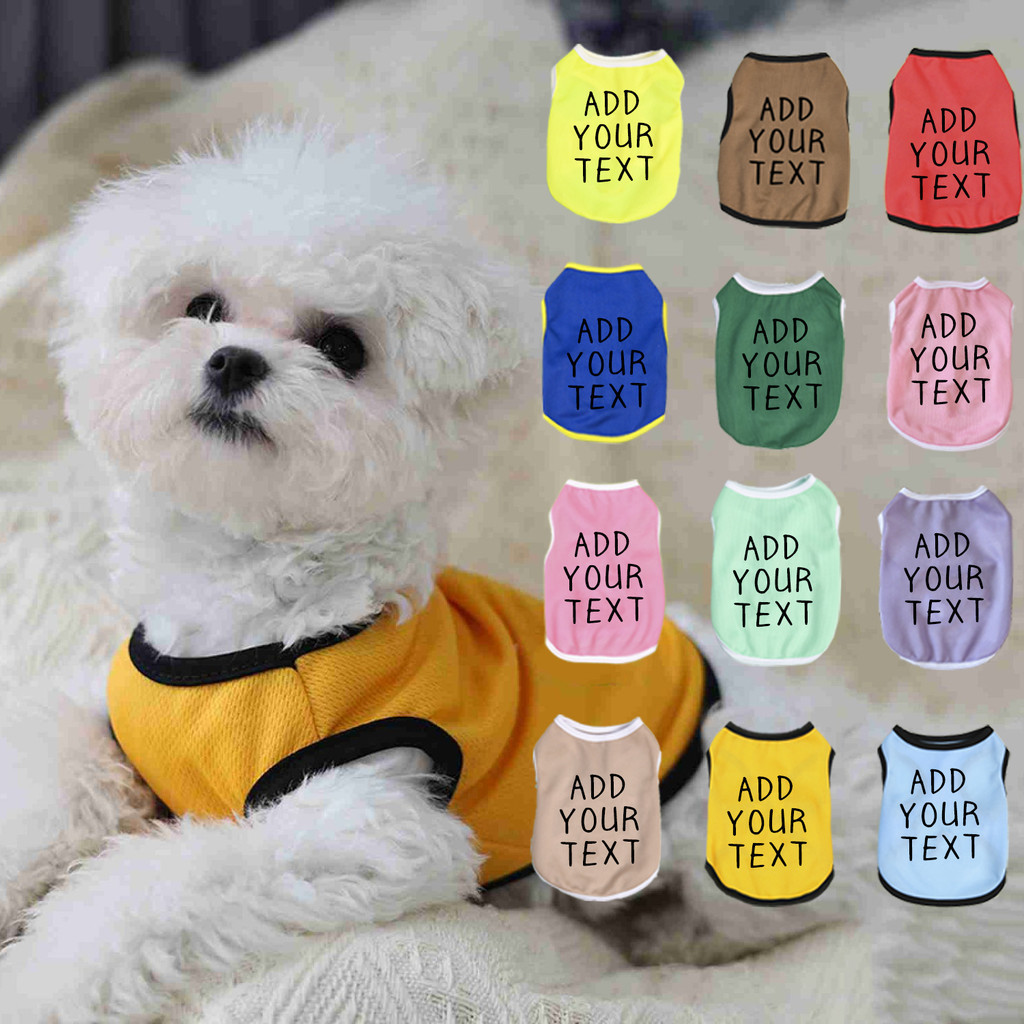 Pet Clothes Customized Personalized Production Dogs and Cats Vest Dog ...
