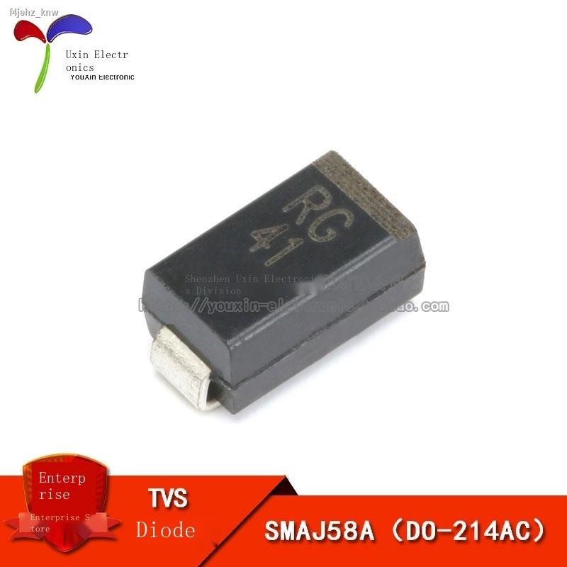COD/TVS SMD Transient Suppression Diode SMAJ58A DO-214AC 400W 58V (10pcs) | Shopee Philippines