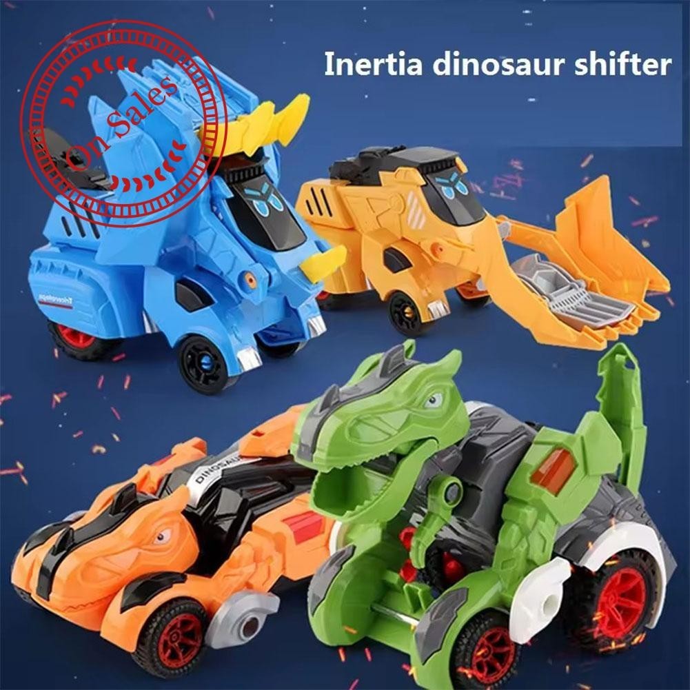 Children's Collision Deformation Car Dinosaur Inertia Gift Triceratops ...
