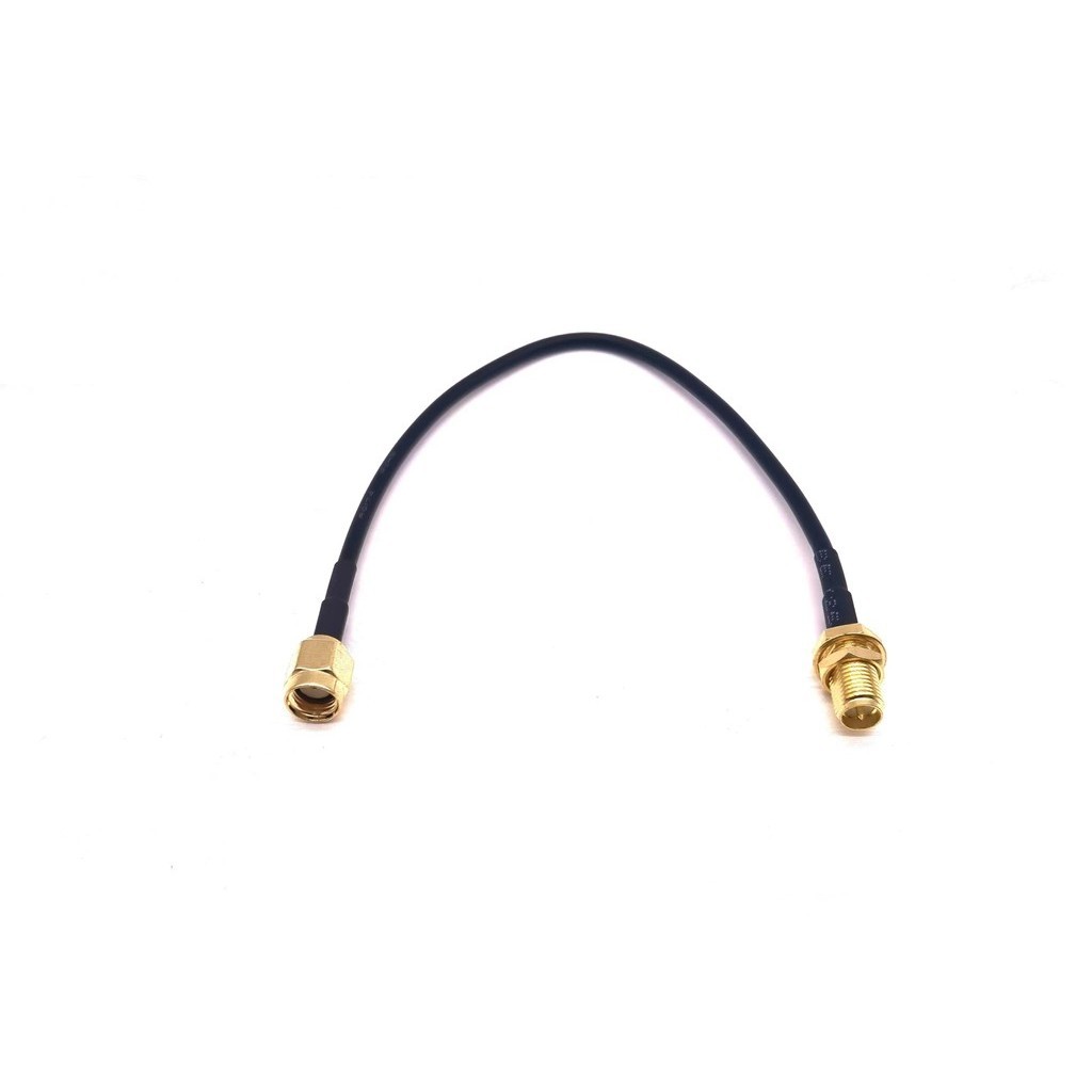 15cm 1Pcs RP-SMA Connector Male to Female Extension Cable Copper Feeder Wire for Coax Coaxial ...