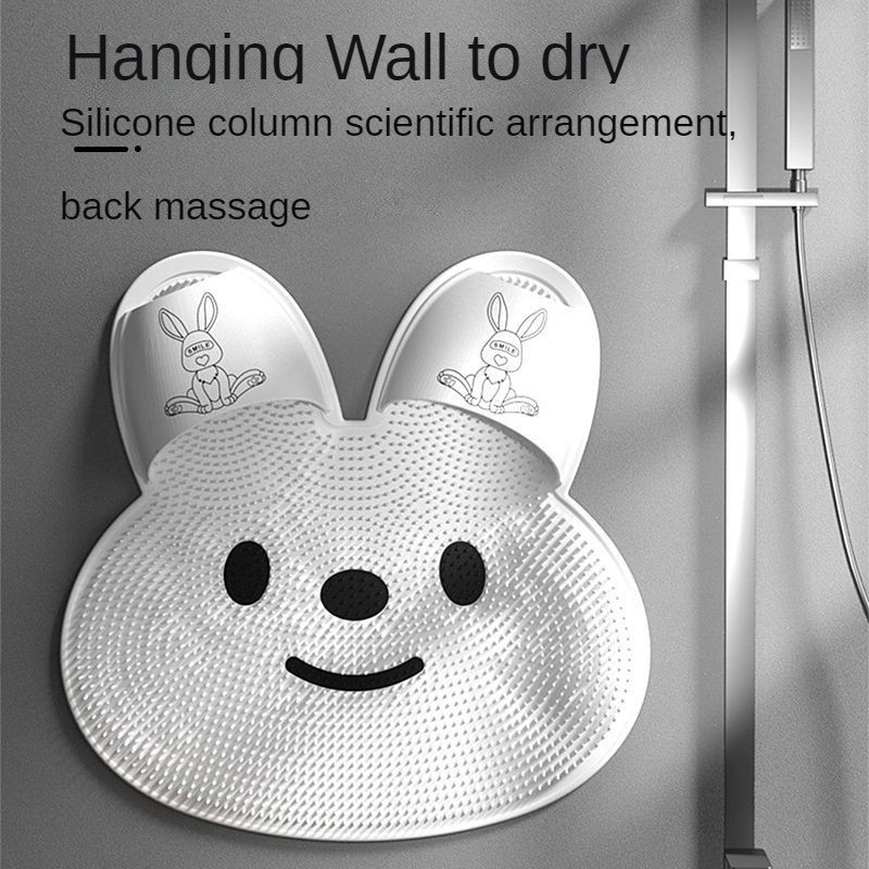 Bathroom Mat Washing Dead Skin Mats Removing Rabbit Non-Slip Silicone ...