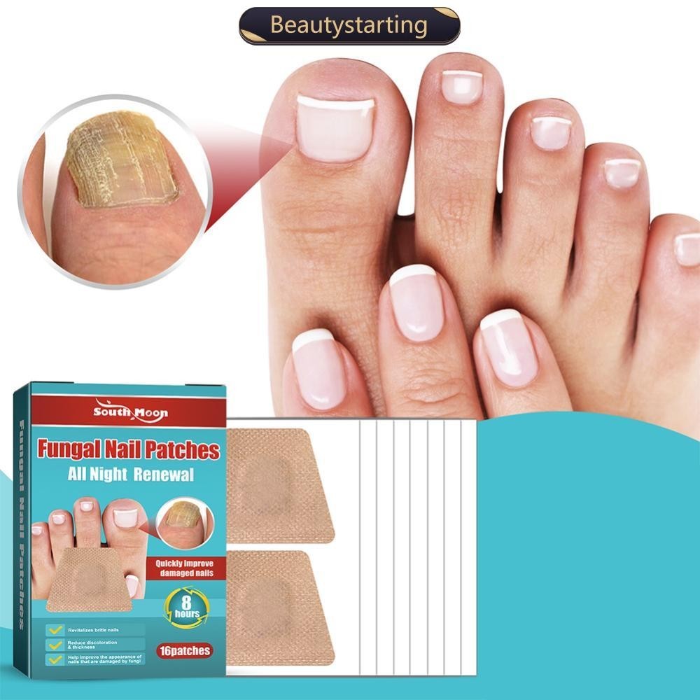 BEAUTYSTARTING 16Pcs/Set Nail Treatment Patch Anti Fungal Nail ...