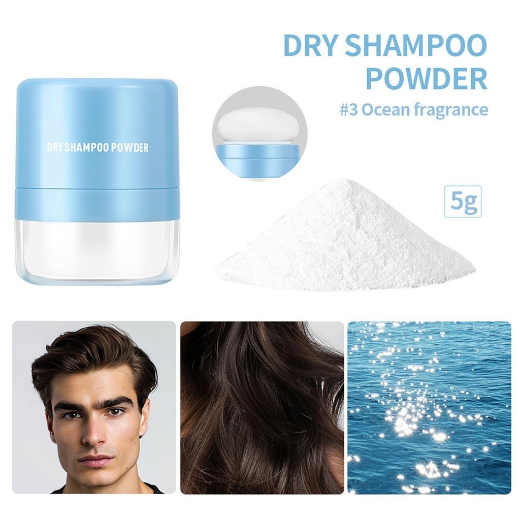 Dry Shampoo Powder 5g Volumizing Sponge Head Dry Hair Shampoo Powder ...