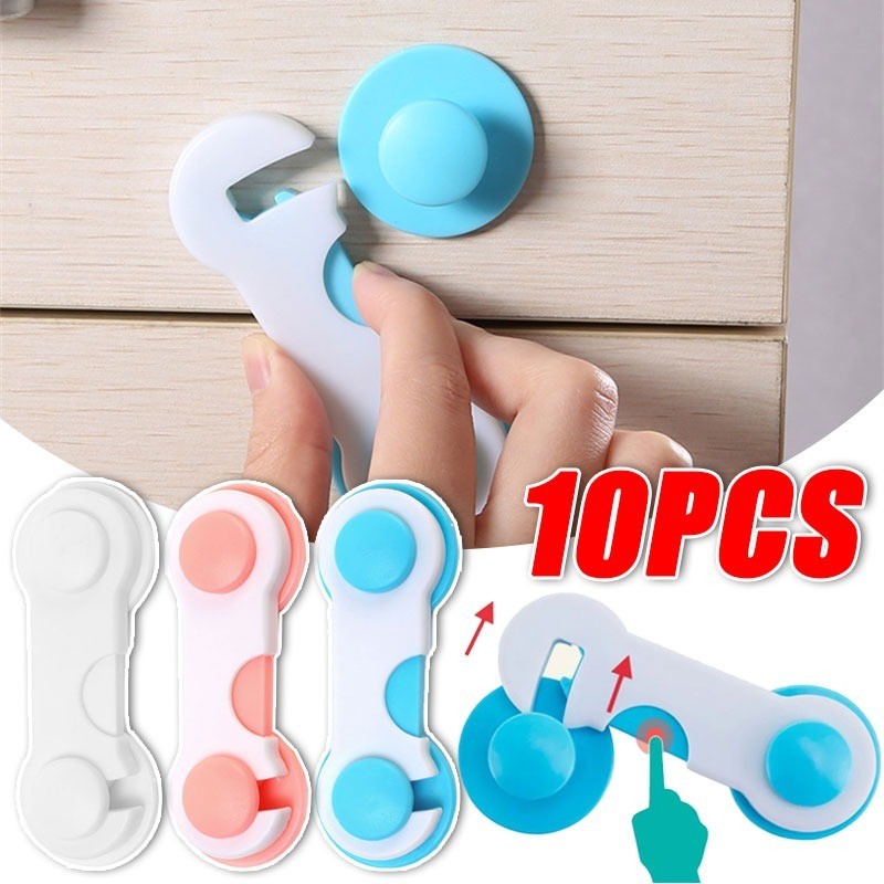 3/5/10Pcs Children Safety Drawer Lock / Anti-Pinching Hand Cabinet ...