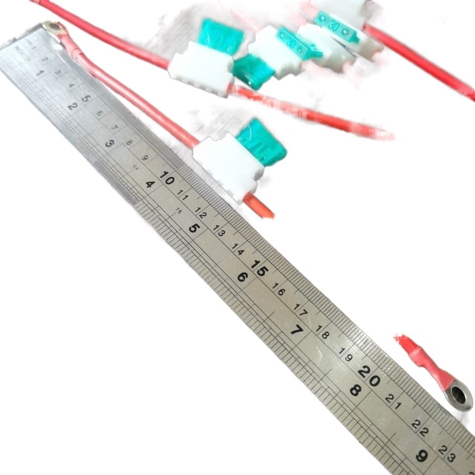 ♧Electric vehicle fuse 30A fuse insert base three-wheeled battery car ...