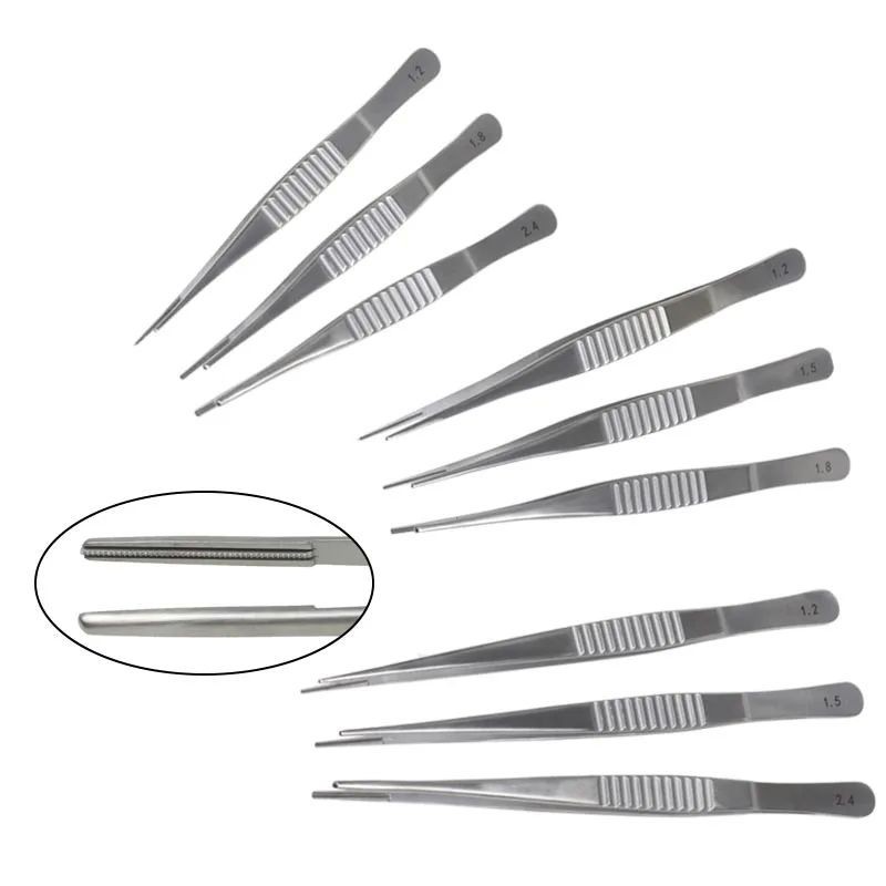 1pcs Ophthalmic Forceps Clamp Serrated Head Forceps Stainless Steel ...