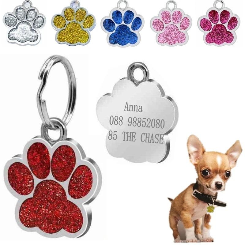 Personalized Customized Dog ID Tag Collar Accessories Engraving Pet Cat ...