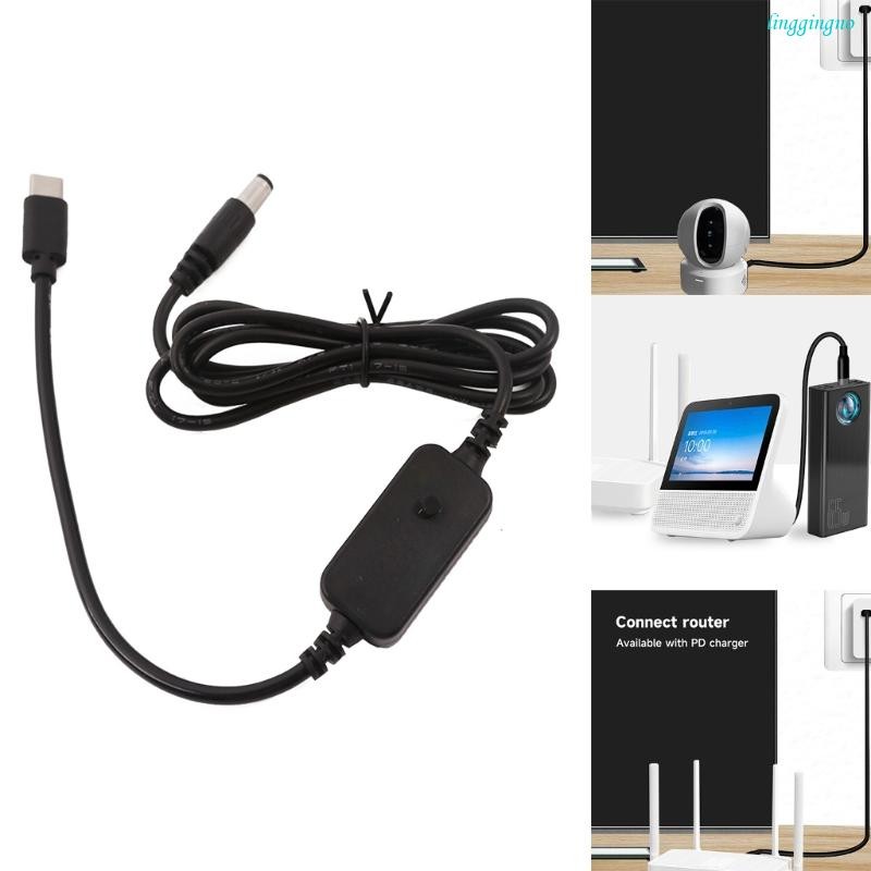 RR USB C to 5 5x2 5mm 5V 9V 12V 12V 20V 3A Adjustable Voltages Cable ...