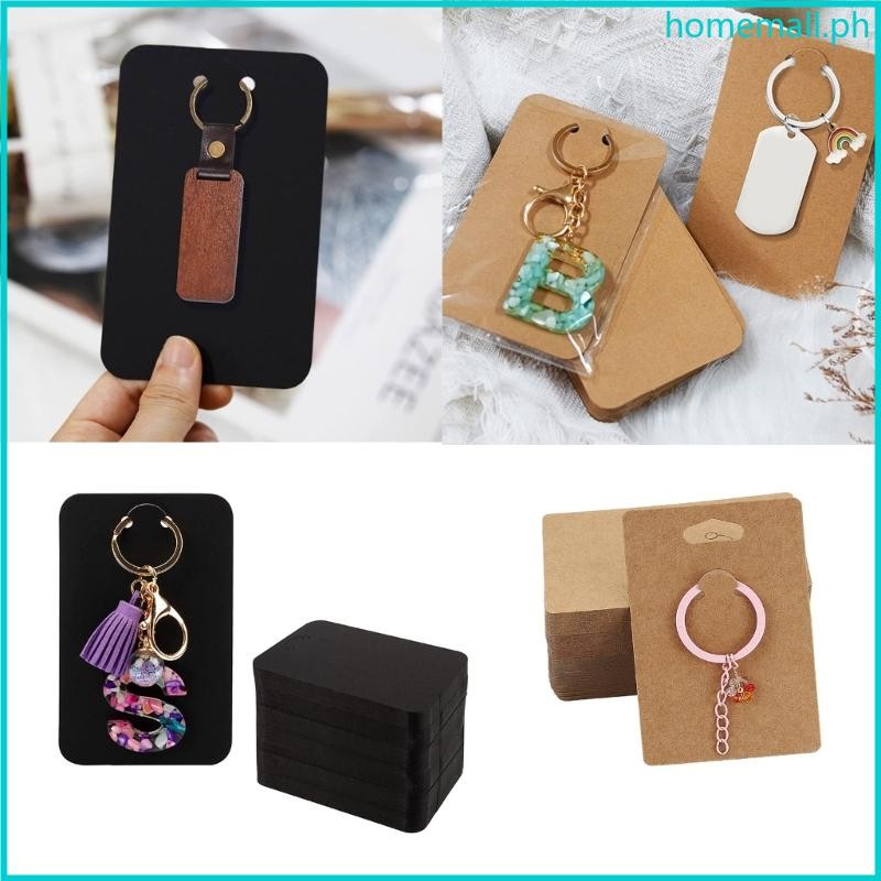 HO 50Pcs Keychain Display Card Hanging-Keychain Packaging Selling Card ...