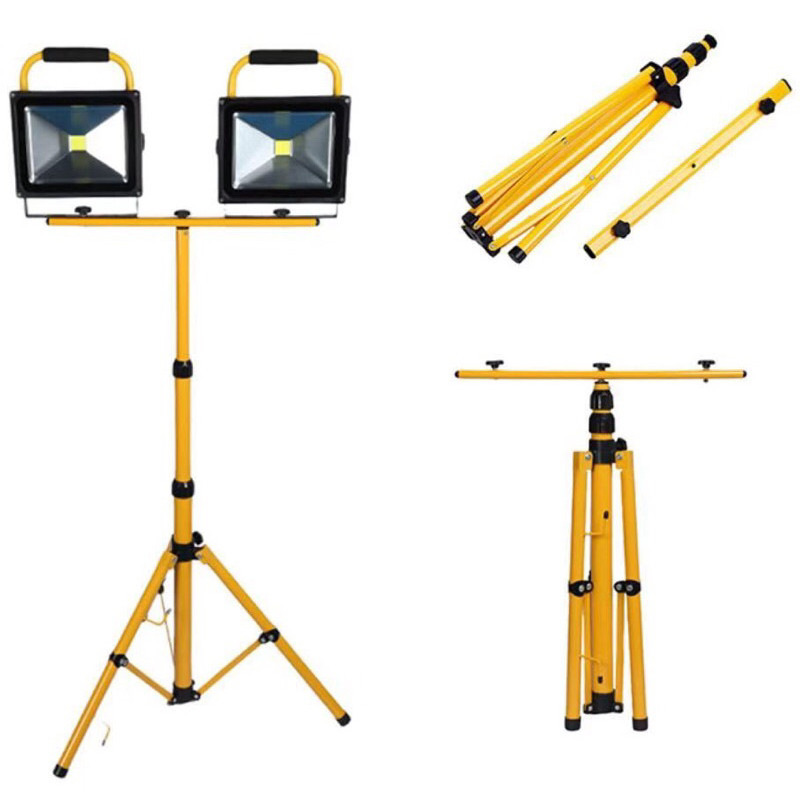 Rohstar Flood Light Stand 1.6M 2M 1 head 2Head 3head Thicken Telescopic ...
