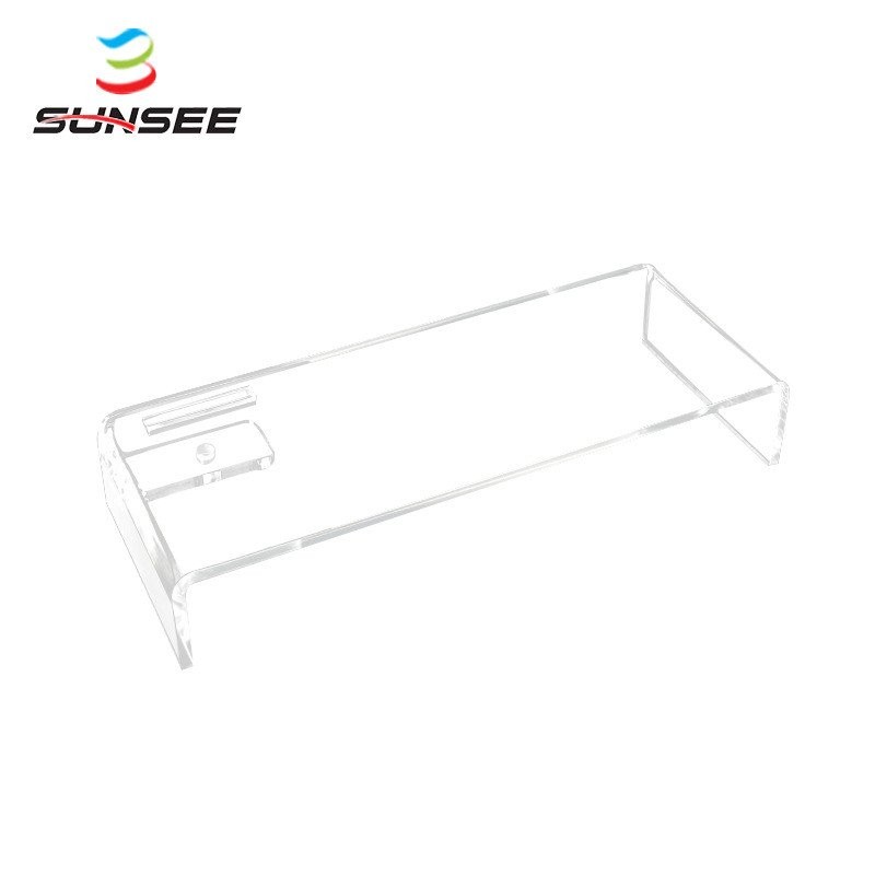 Desktop Acrylic Monitor Keyboard Stand Office Computer Riser Storage ...