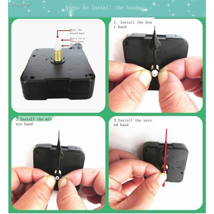 COD/Ai Shida ultra-quiet movement wall clock electronic clock quartz ...