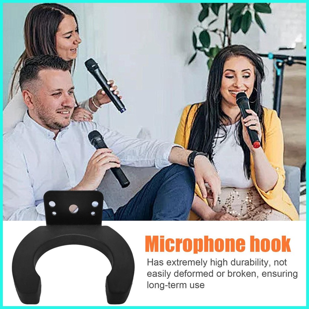 Wall Mounted Mic Holder Microphone Wall Bracket Metal Microphone Holder ...