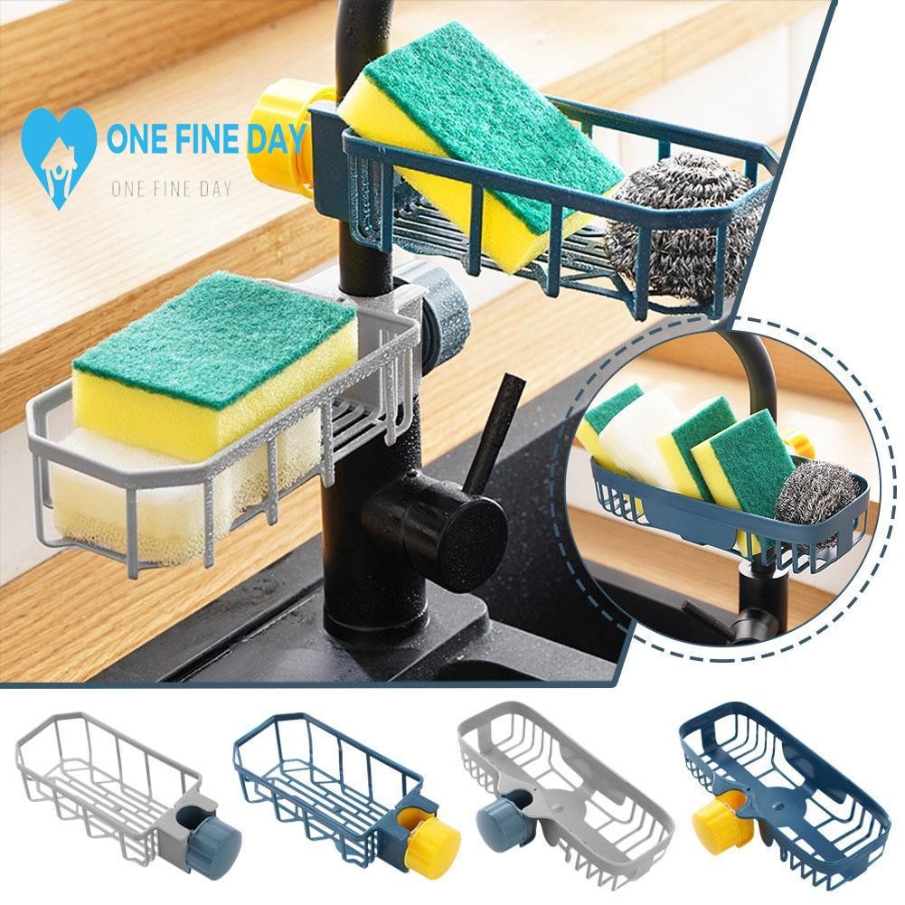 Faucet Rack Creative Sink Drain Rack Drill-free Rack Drain Sink Rack ...